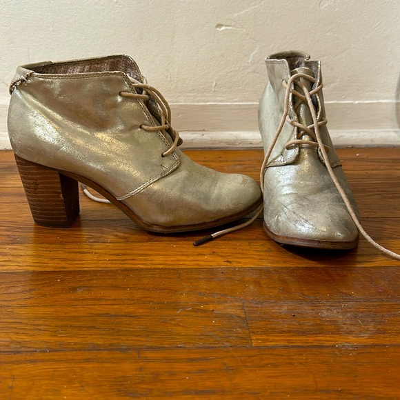 Toms | Shoes | Rare Toms Heel Booties | Poshmark